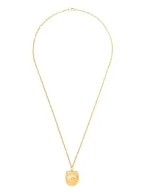 ALIGHIERI Hammered Medallion Pendant Necklace