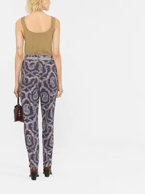 Etro Abstract-pattern Trousers - Blue