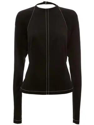 JW Anderson Open-back Long-sleeve Top