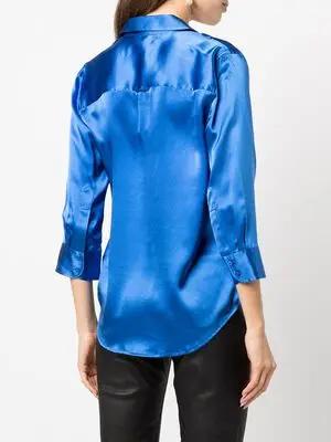 L'Agence Dani Three-quarter Sleeve Blouse