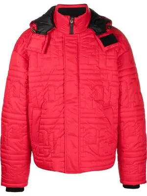 FERRARI Quilted-logo Puffer Jacket