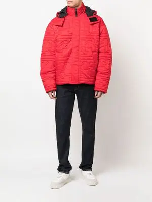 FERRARI Quilted-logo Puffer Jacket