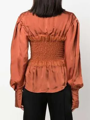 Viktor & Rolf Long-sleeve Smocked Shirt