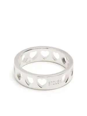 STOLEN GIRLFRIENDS CLUB Heartless Band Sterling Ring - Silver