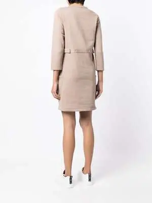AGNES B. Three-quarter Sleeve Shirt Dress