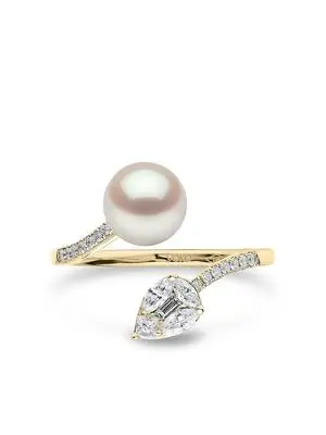 Yoko London 18kt Yellow Starlight Pearl And Diamond Ring - Gold