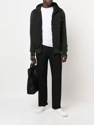 BOSS Hooded Contrast-panel Jacket