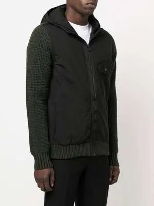 BOSS Hooded Contrast-panel Jacket