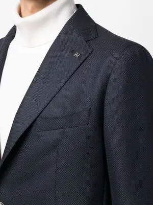 Tagliatore Virgin Wool Single-breasted Blazer
