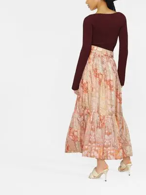 Zimmermann Kaleidoscope Midi Skirt