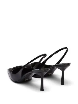 Prada Logo-plaque Slingback Pumps