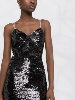 Philipp Plein Sequin-embellished Midi Dress