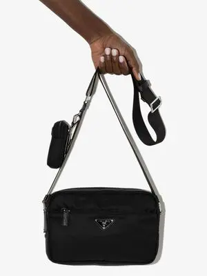 Prada Re-nylon Crossbody Bag - Black
