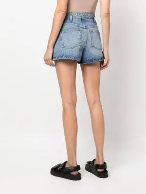 Maje Crystal-embellished Denim Shorts