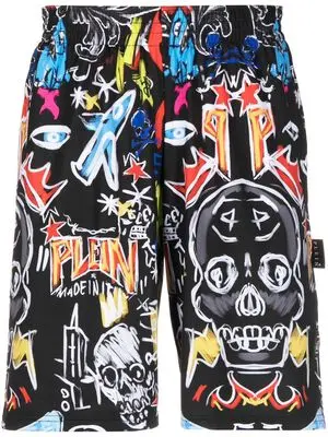 Philipp Plein Printed Bottoms For Men