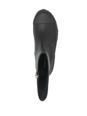 Camper Traktori Leather Ankle Boots - Black