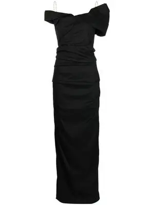 Rachel Gilbert Dahli Embellished Gown - Black