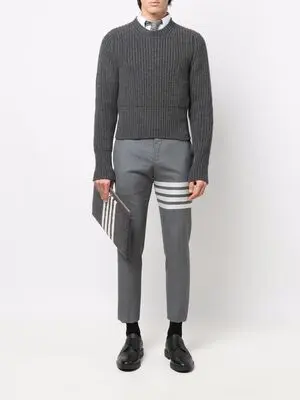 Thom Browne Waffle-knit Cashmere Sweater
