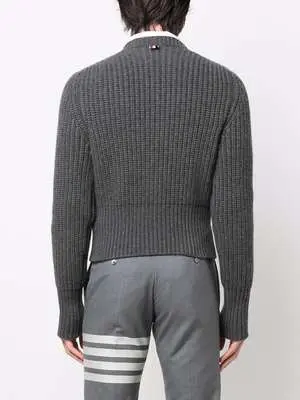 Thom Browne Waffle-knit Cashmere Sweater