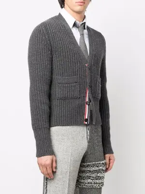 Thom Browne Patch-pocket Cashmere Cardigan