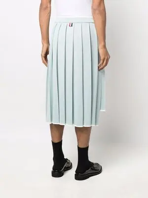 Thom Browne High-low Pleated Skirt