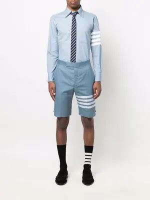 Thom Browne 4-bar Long-sleeve Shirt