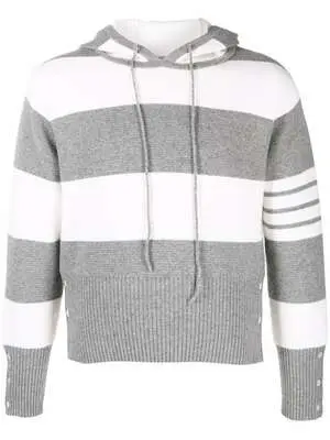 Thom Browne 4-bar Striped Hoodie