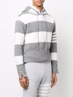 Thom Browne 4-bar Striped Hoodie