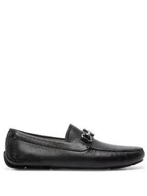 Ferragamo Silver Tone Loafers