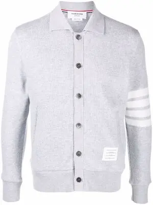 Thom Browne Waffle-knit 4-bar Cardigan