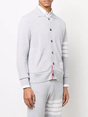 Thom Browne Waffle-knit 4-bar Cardigan