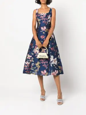 Marchesa Floral-print A-line Dress