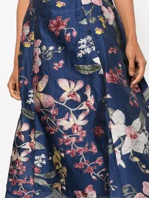 Marchesa Floral-print A-line Dress