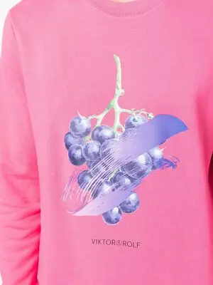 Viktor & Rolf Grape-print Cotton Sweatshirt