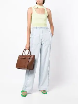 Mulberry Small Bayswater Zipped Tote Bag - Brown