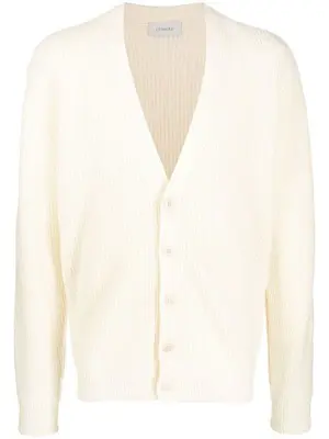 LEMAIRE Button-down Knit Cardigan - Neutrals