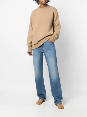MAISON MARGIELA Elbow-patch Knitted Jumper - Neutrals