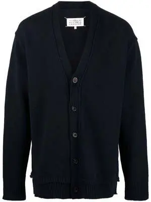 MAISON MARGIELA V-neck Cardigan - Blue
