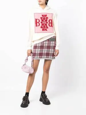 BARRIE Logo-patch Cotton Hoodie - Neutrals