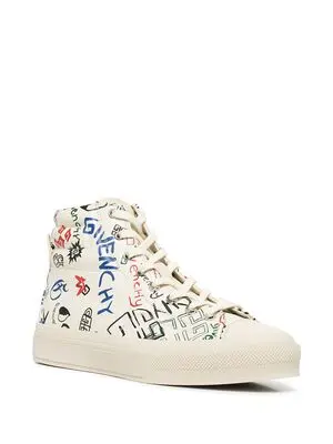 Givenchy City Logo-print Leather Sneakers
