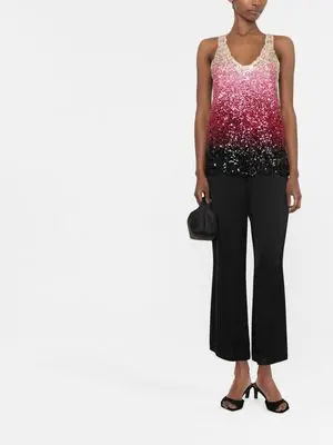 Ermanno Scervino Sequin-embellished Tank Top - Neutrals