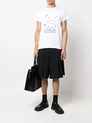 MAISON MARGIELA Numbers-motif Cotton T-shirt