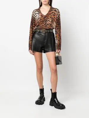 Dsquared2 Leopard-print Knitted Jumper