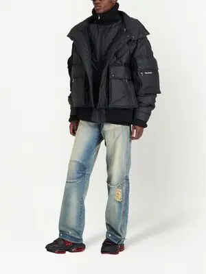 Balmain Quilted Zip-up Jacket