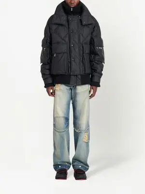 Balmain Quilted Zip-up Jacket