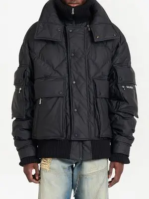 Balmain Quilted Zip-up Jacket