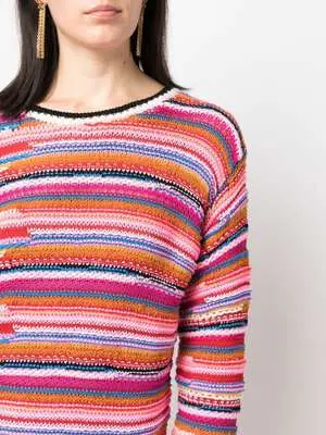 Dsquared2 Colour-block Knitted Midi Dress