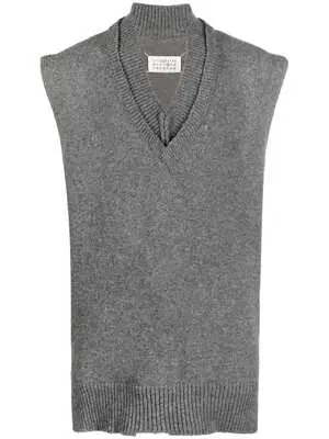 Maison Margiela V Neck Vests For Men