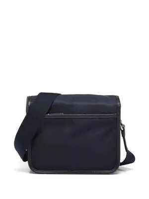Prada Re-nylon And Saffiano Leather Shoulder Bag - Blue