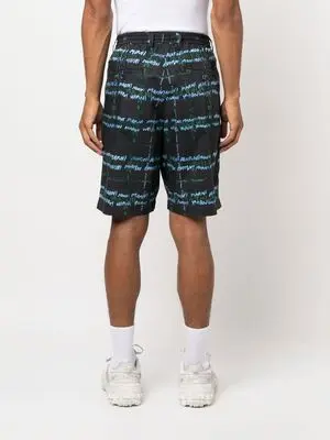 Marni Logo Printed Wide Shorts